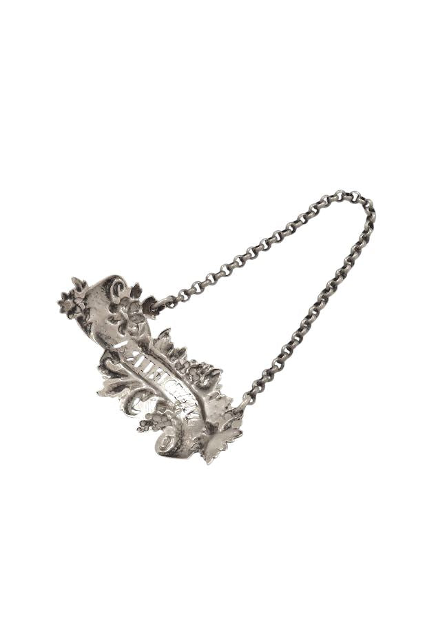 Antique Victorian Sterling Silver 'Madeira' Wine Decanter Label 1847 ...