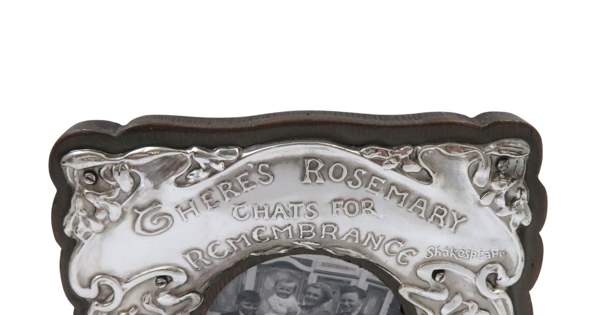 Antique Edwardian Sterling Silver Photo Frame 1903 - Rosemary For Reme ...